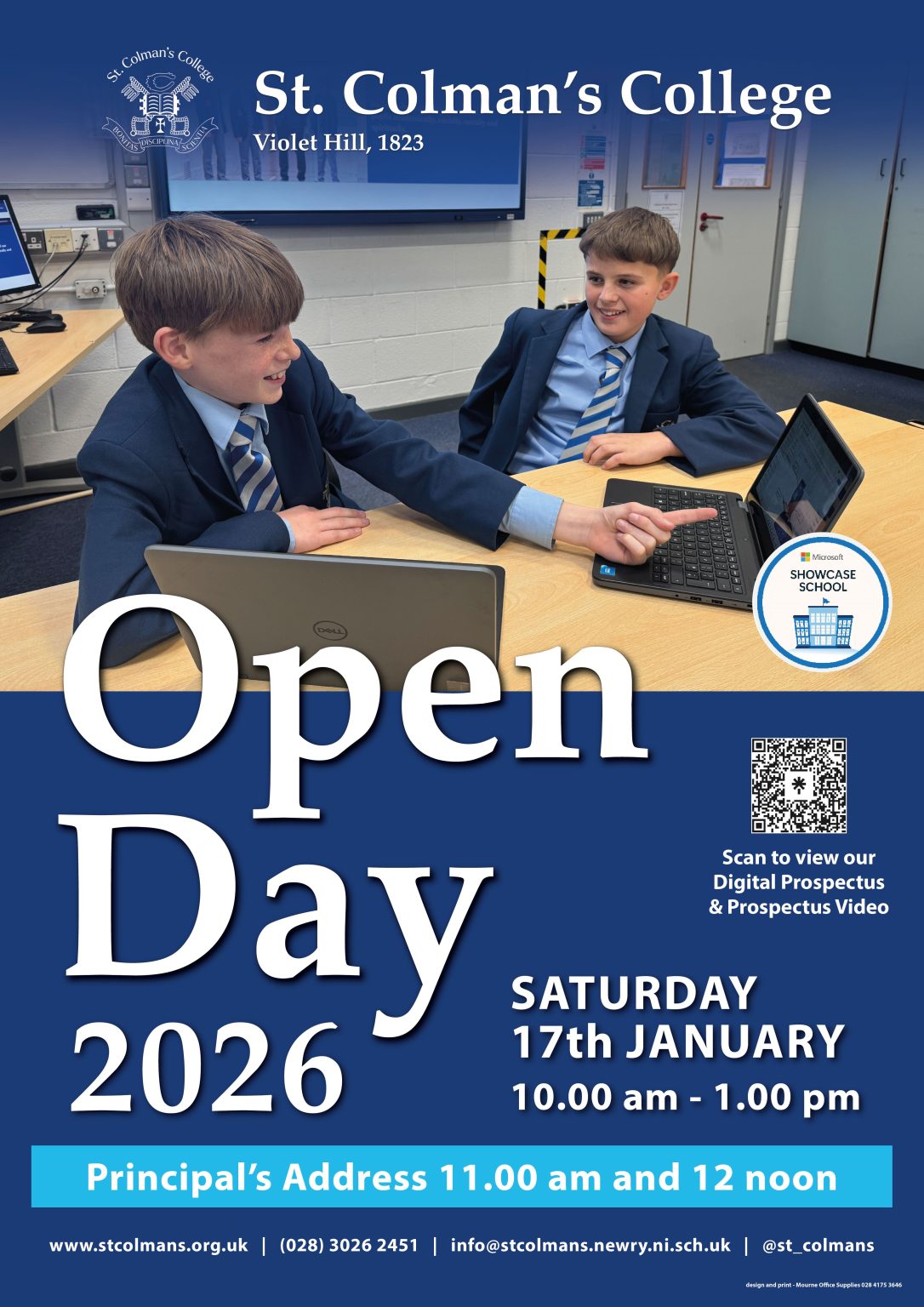 Open Day – Saturday 17th January 2025 – St. Colman's College – Violet ...